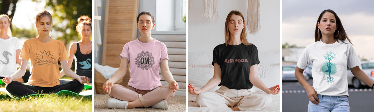 Cotton Yoga T-shirts | Women Yoga T-Shirts Online | GoGirgit