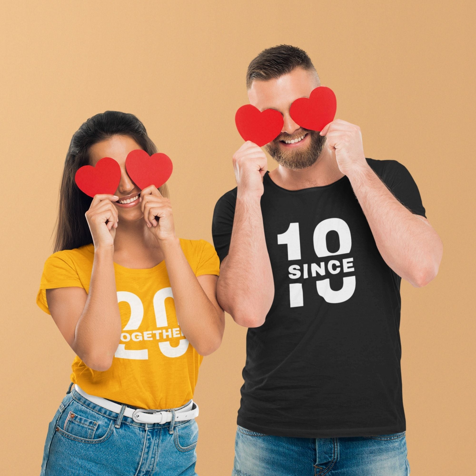 Together Since Year Personalized Couple T-shirts From Gogirgit