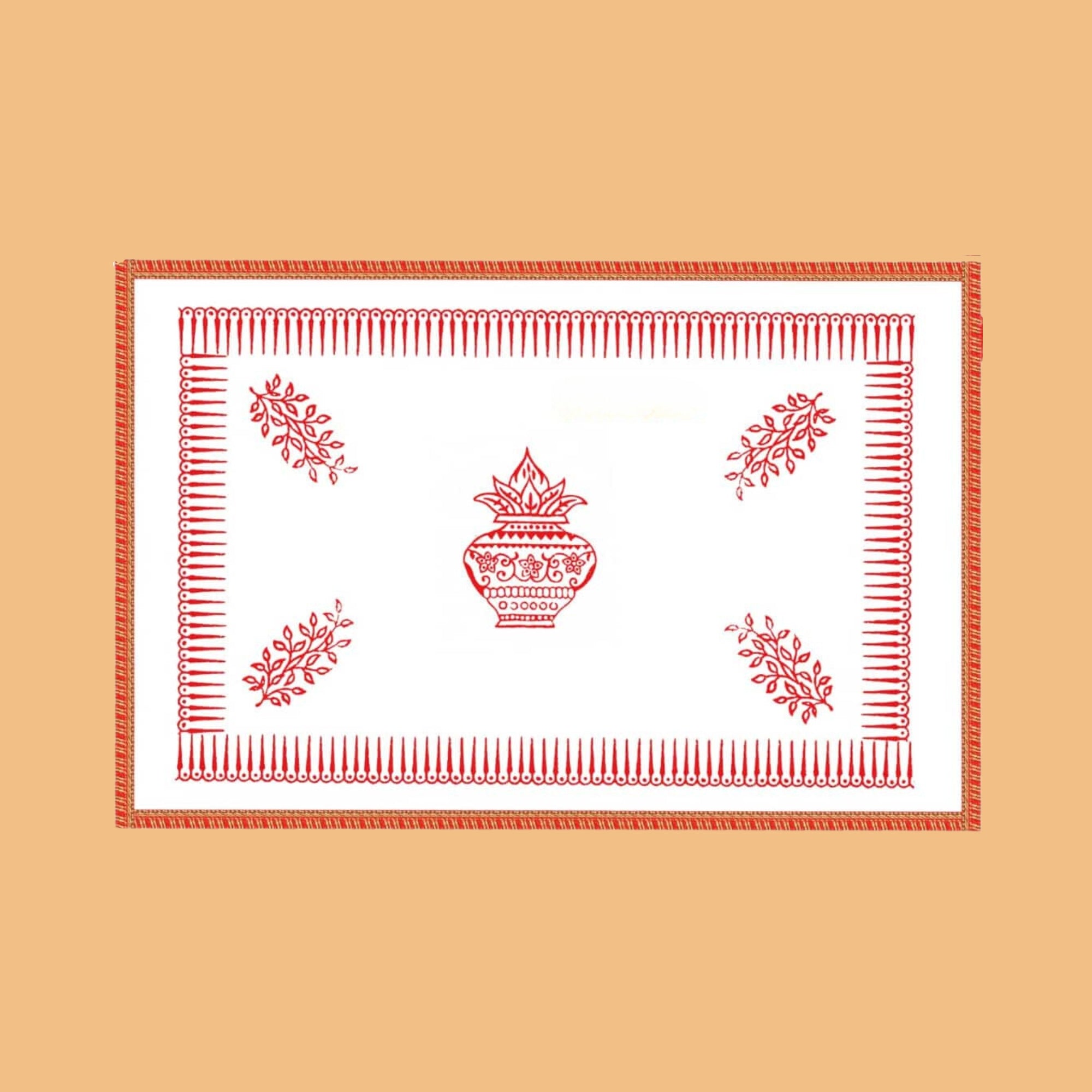 Kalash Traditional Antarpat With Border Piping