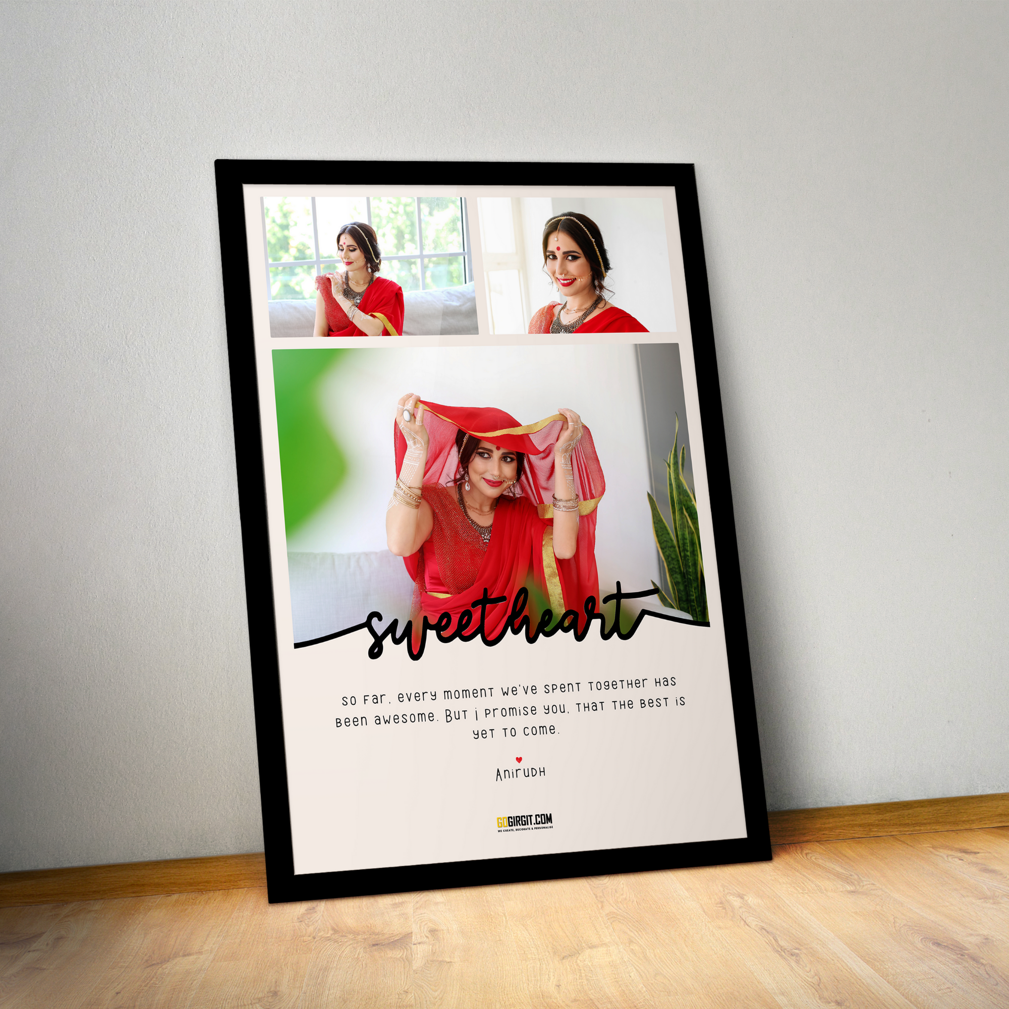 Sweetheart Personalized Photo Frame | Gift From Gogirgit