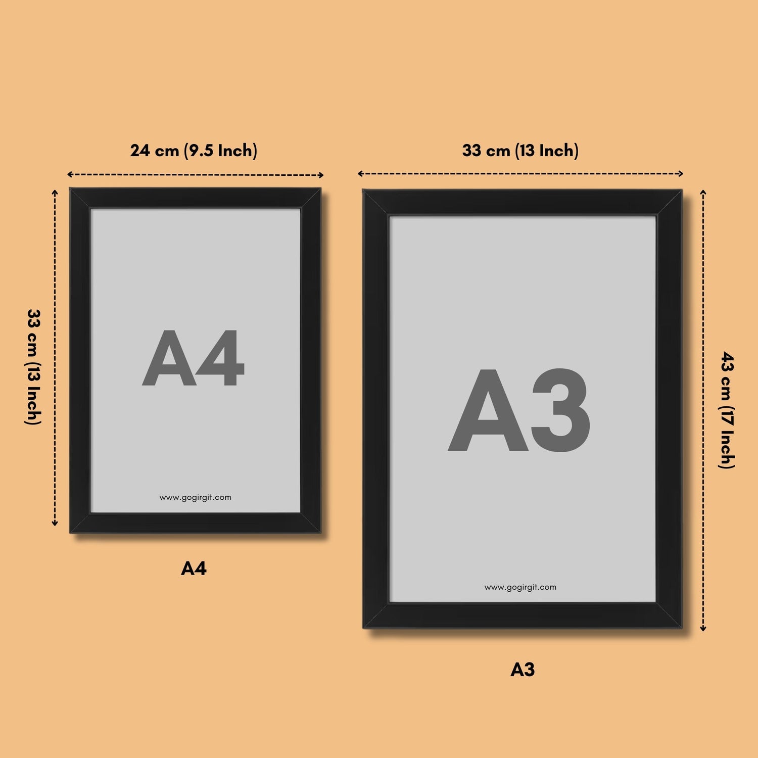 Personalized Special Intial Poster Frame - Names & Date | Gogirgit