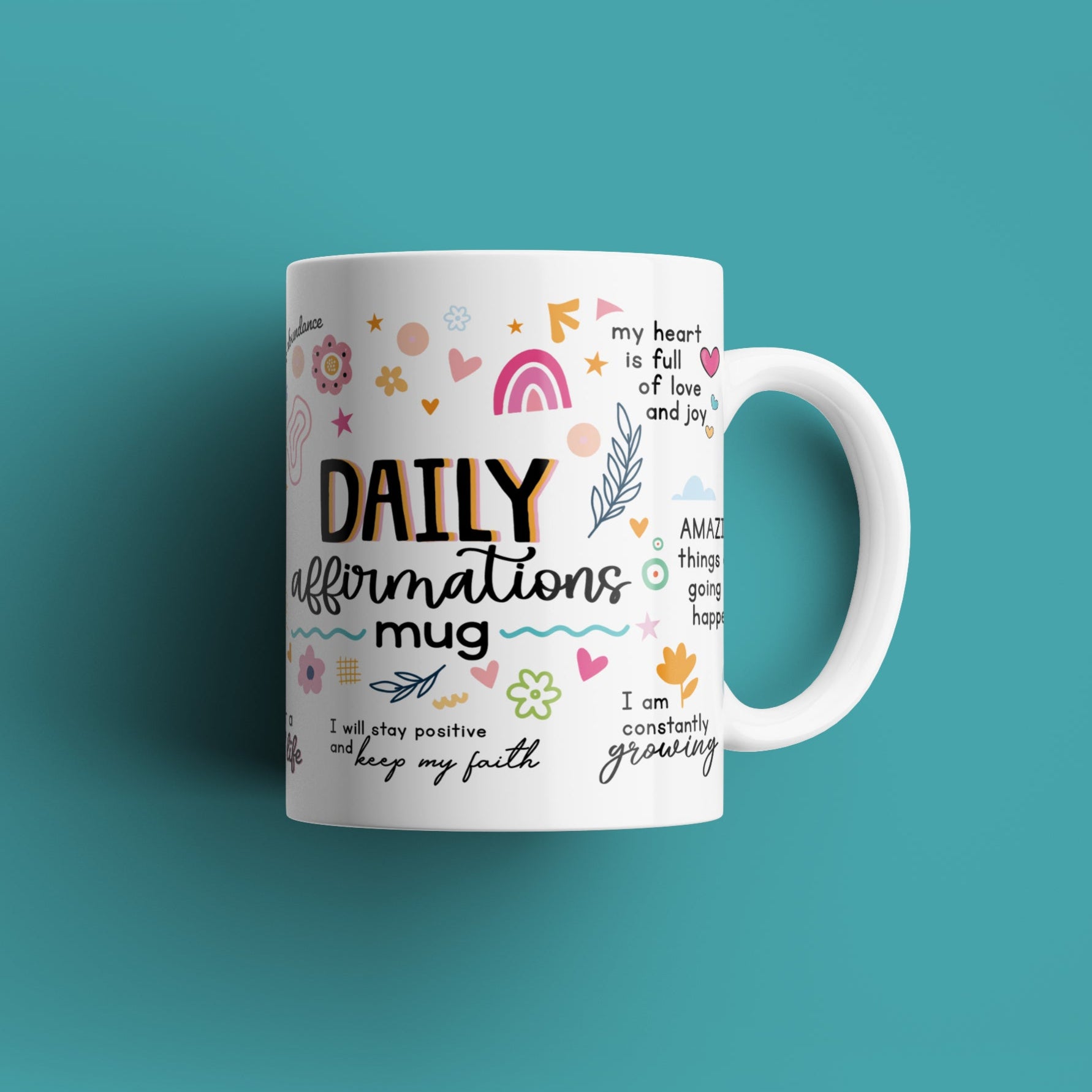 Daily Affirmation & Motivation Mug – 330ml Ceramic | Gogirgit
