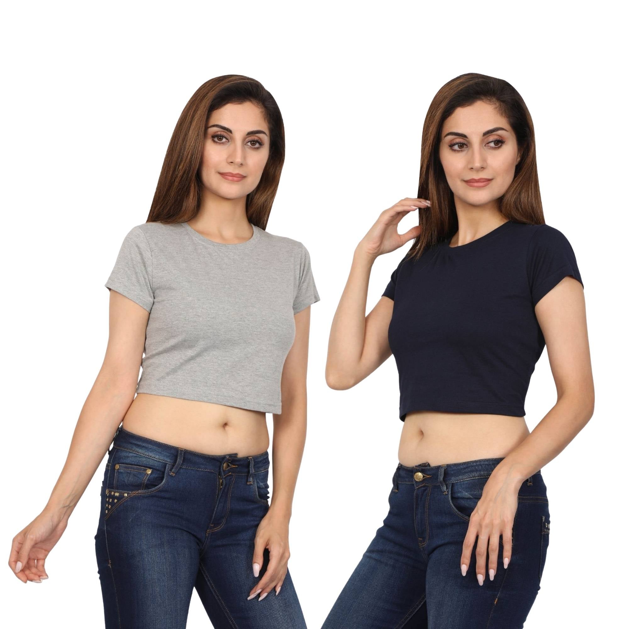 Women Crop Top Pack Of 2 Combo from Gogirgit™