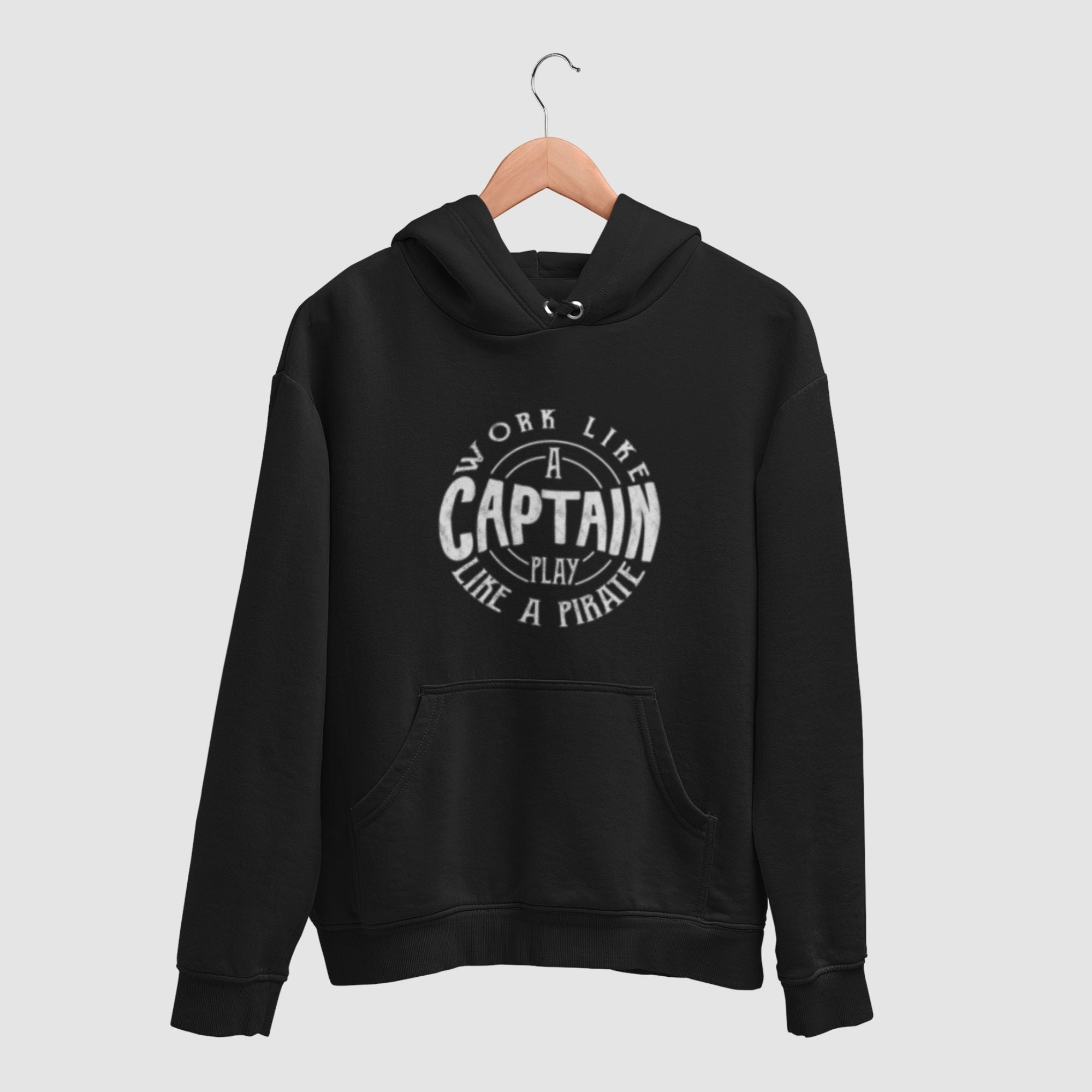 Captain Printed Round Neck Unisex Hoodie