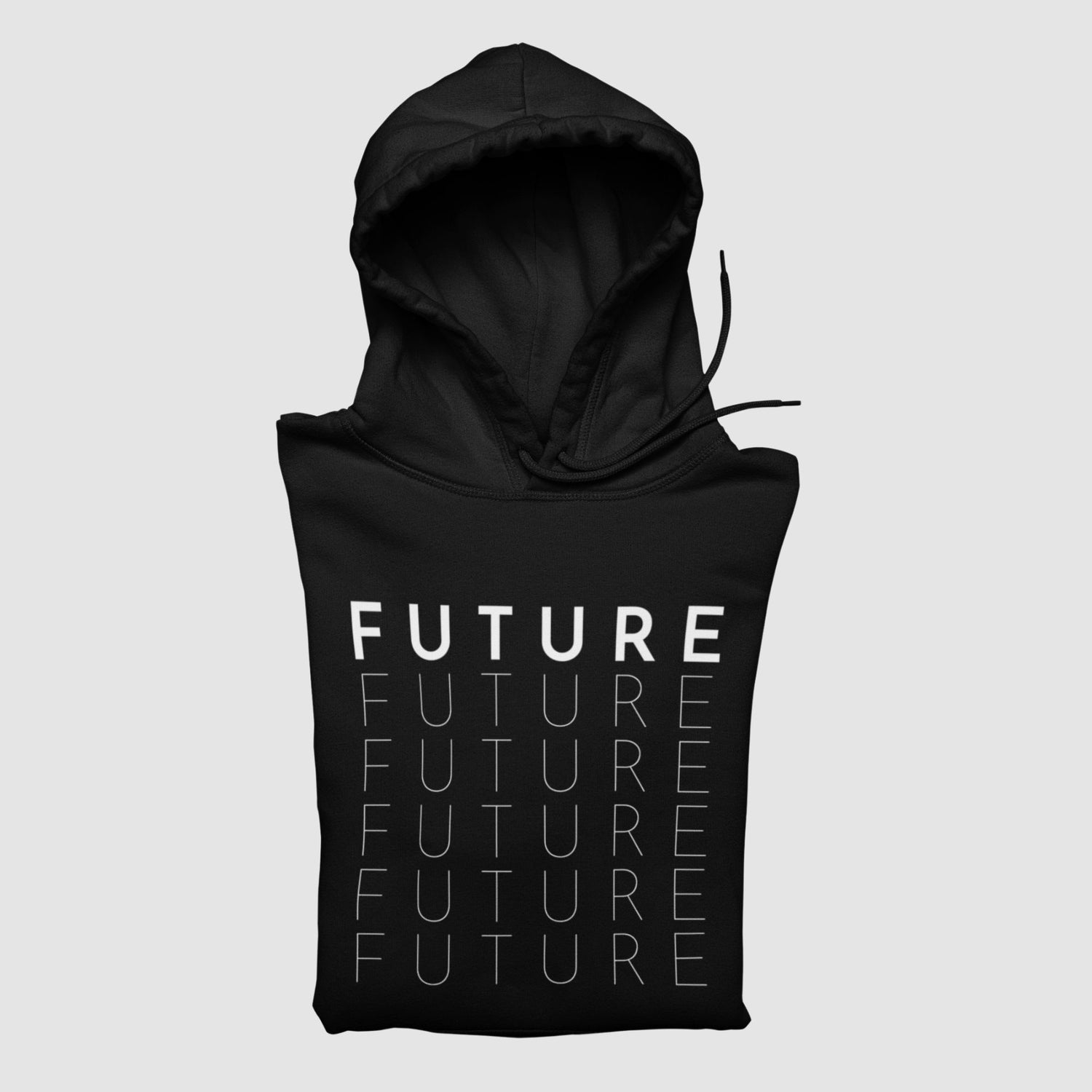 Future Printed Round Neck Unisex Hoodie
