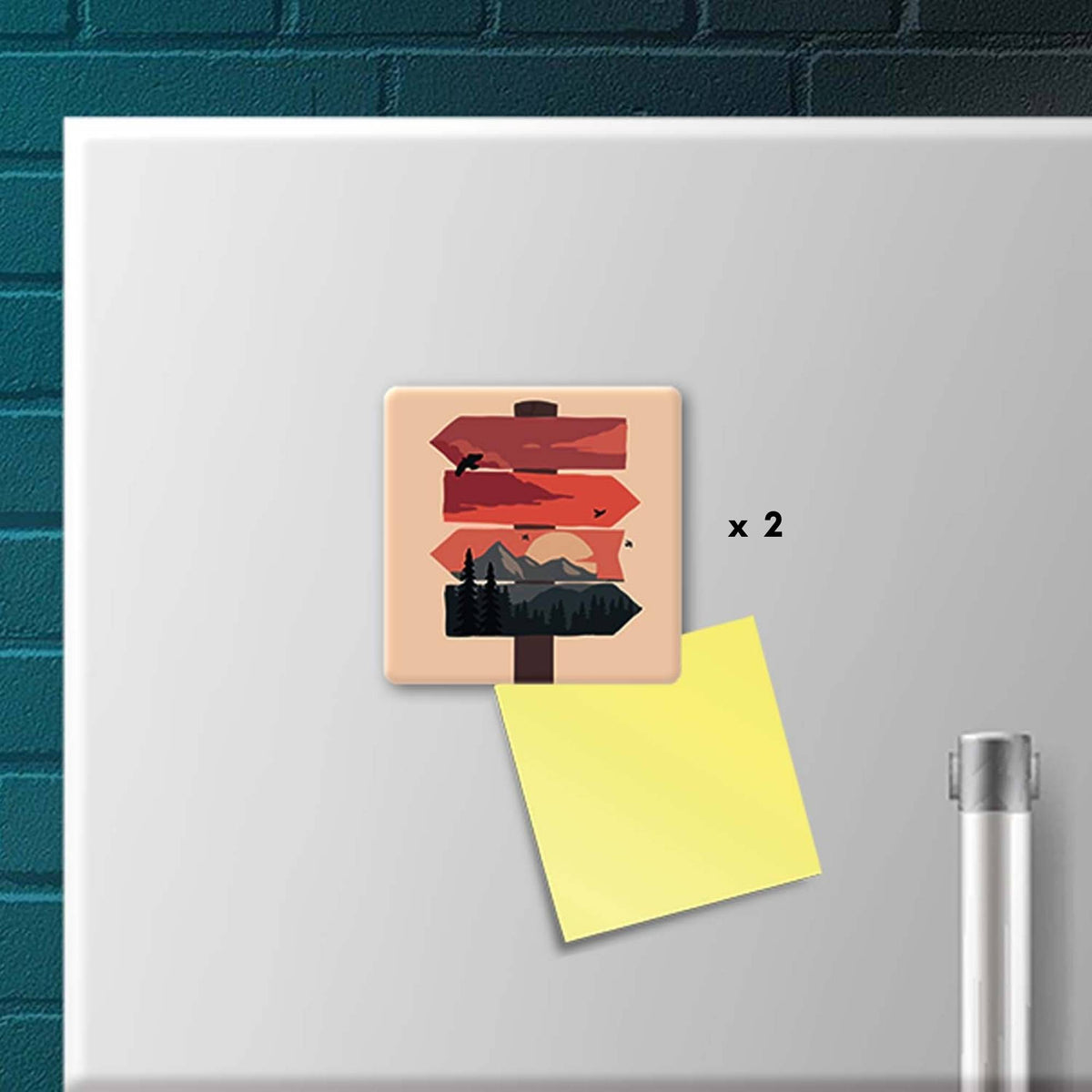 Customizable 3MM Acrylic Fridge Magnet - Pack of 2