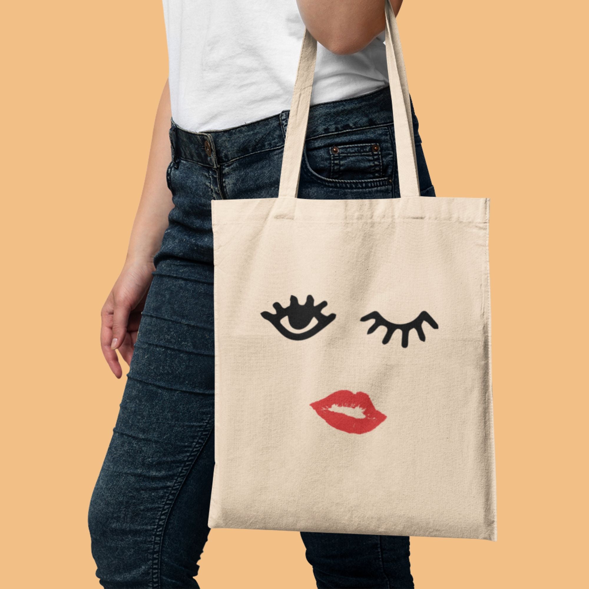 Smart printed tote bag