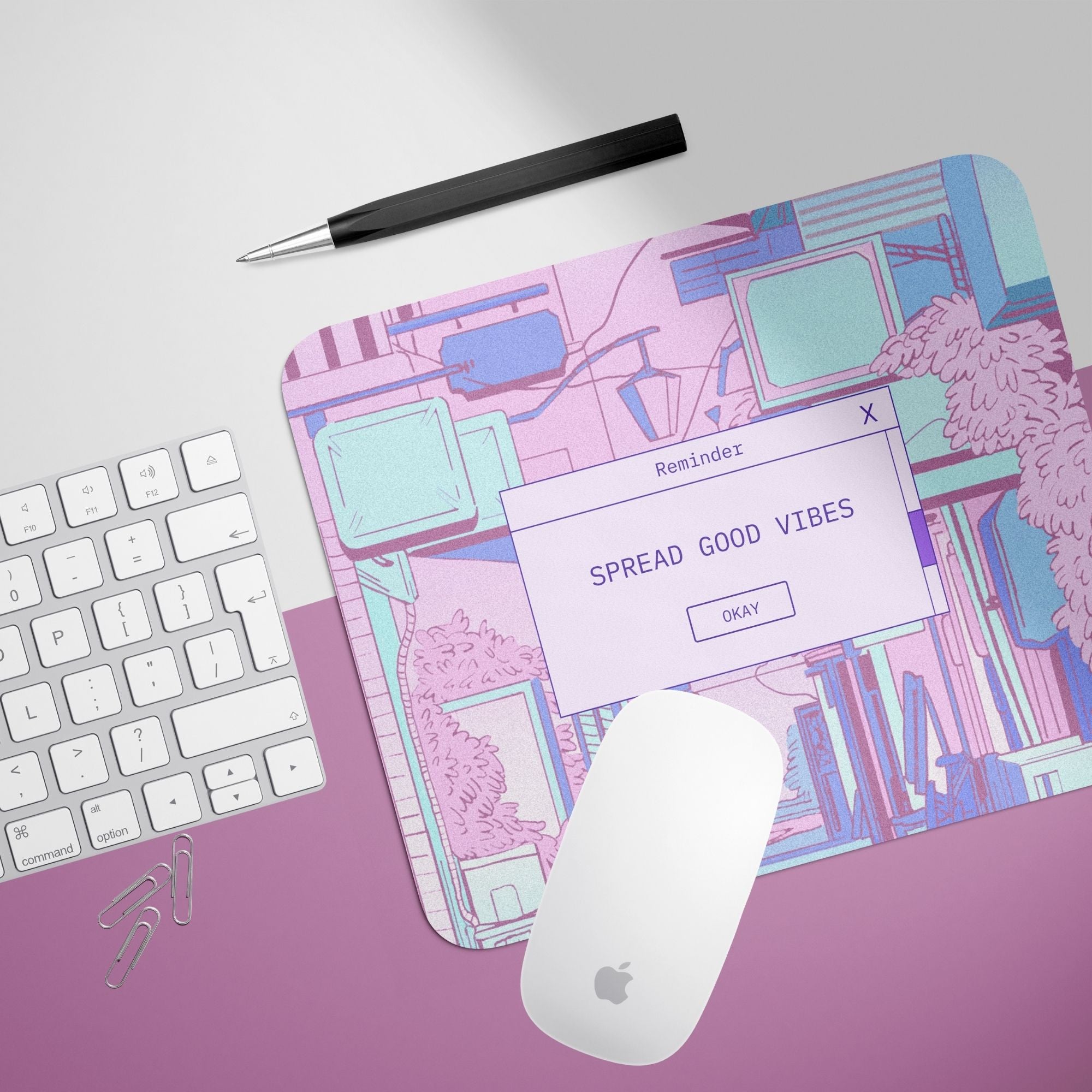 Spread Good Vibes 3mm anti skid mouse pad